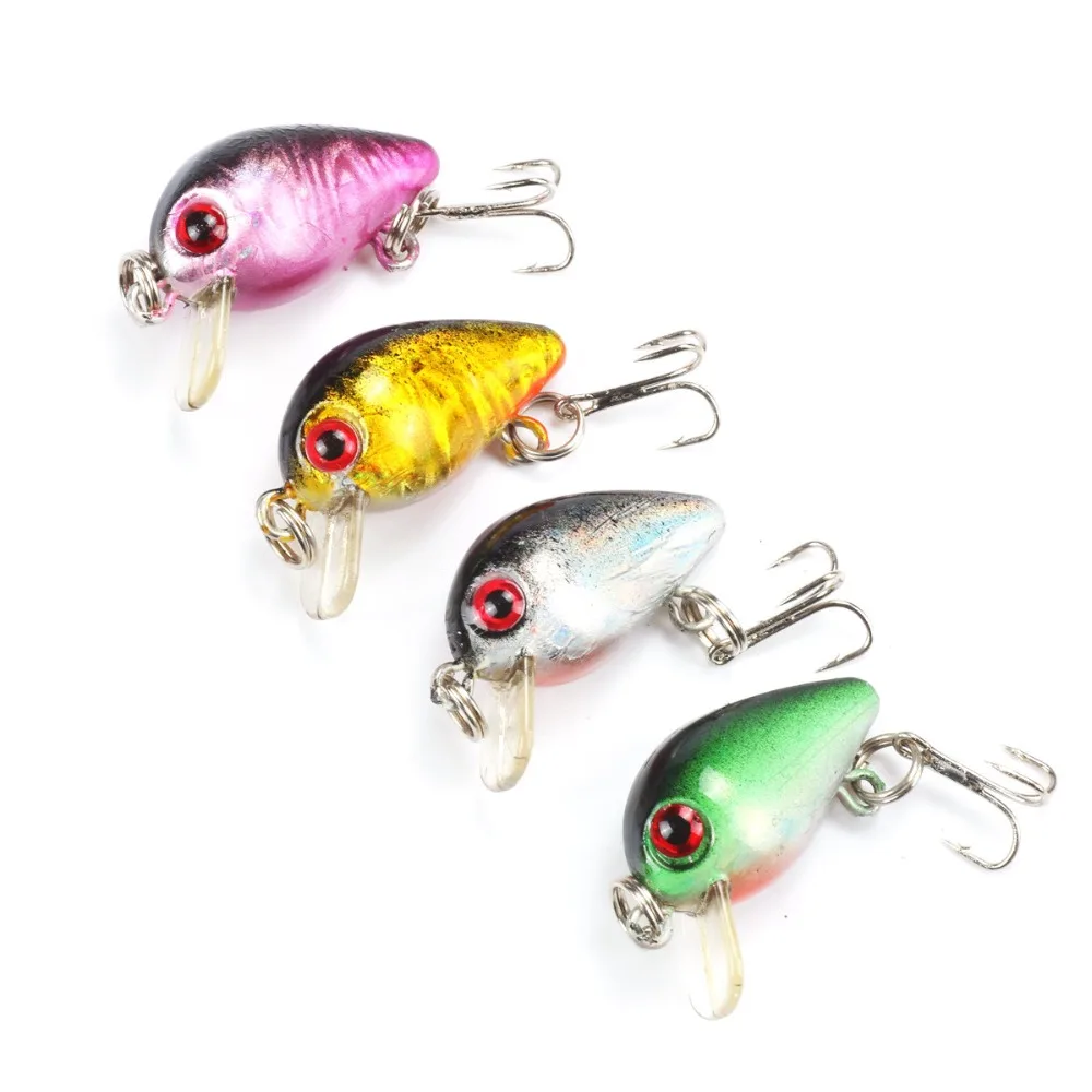 Top Micro Crankbait Crank Bait Super Small Fat Bass Fishing Lure ...