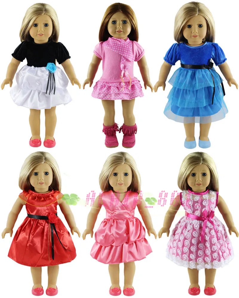 6 set de ropa para muñeca nuevo estilo para 18 ''American Doll Princess ...