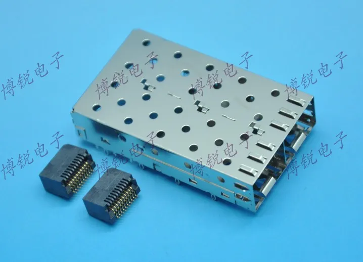 AM P SFP 20PIN connector housing with high quality fiber optic SFP cage ...