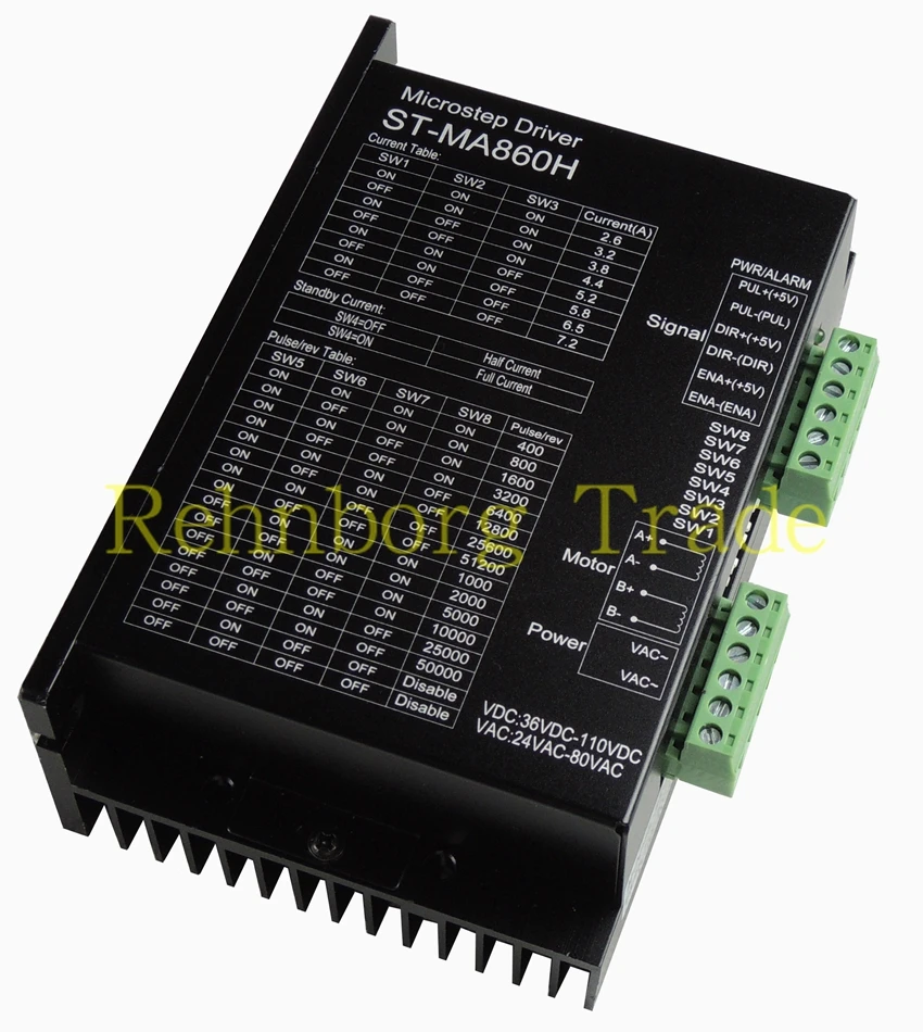 CNC Micro-Stepping Stepper Motor Driver Name23 ST-M5045 2phase 4.5A 0 ...