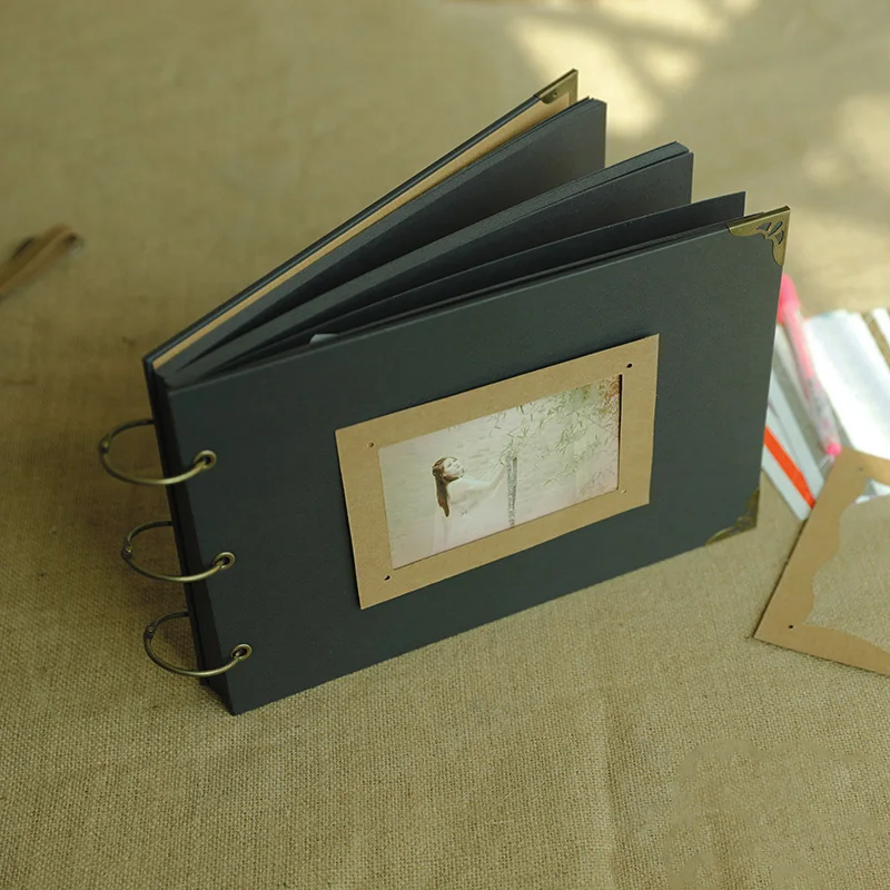 Diy Scrapbook Photo Album Craft Paper Anniversary Wedding Guest Book ...