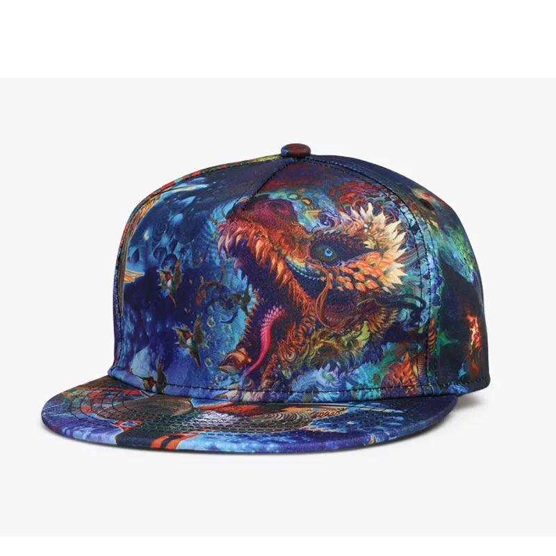 Fashion Baseball Caps Dragon Print men and women universal baseball cap ...