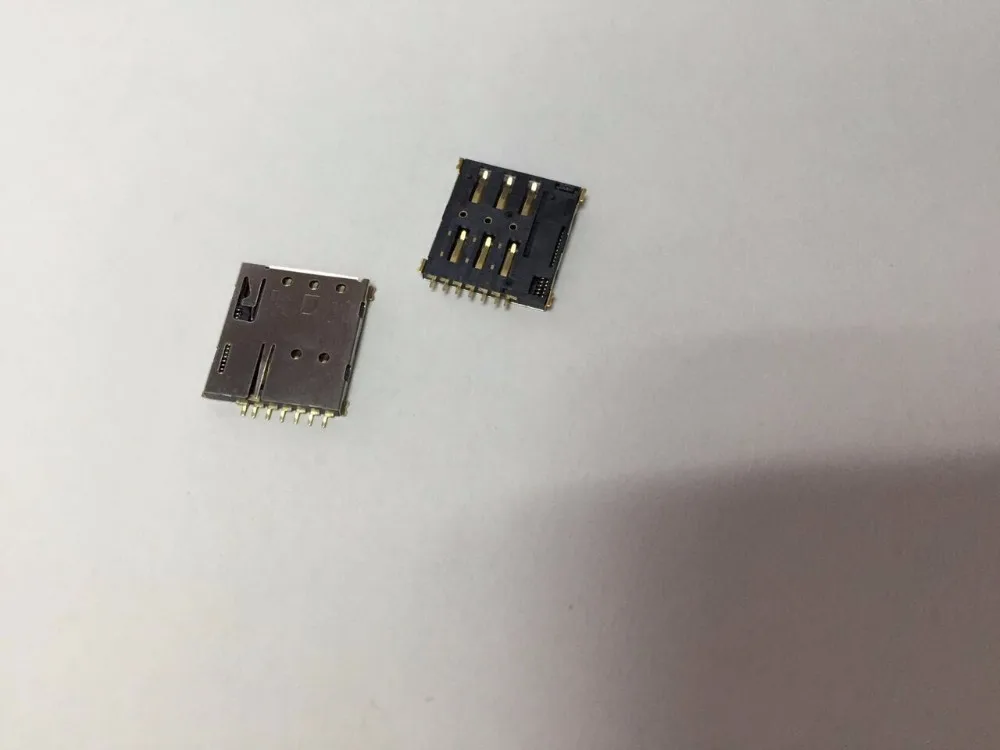 50PCS Self Push Nano SIM 7P Card Holder Socket Tray Gold Plating Nano ...