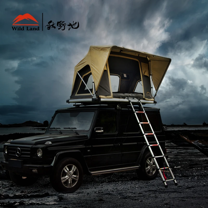 Wildland Auto Dach zelt Normandie 210D Polyoxford PU 2000mm 2 personen ...