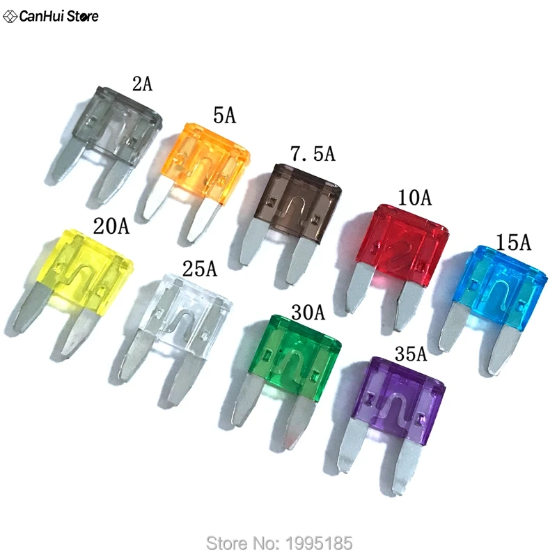 50pcs/lot Small Auto Fuse Car High Quality Standard Car Fuse Blade 2A ...