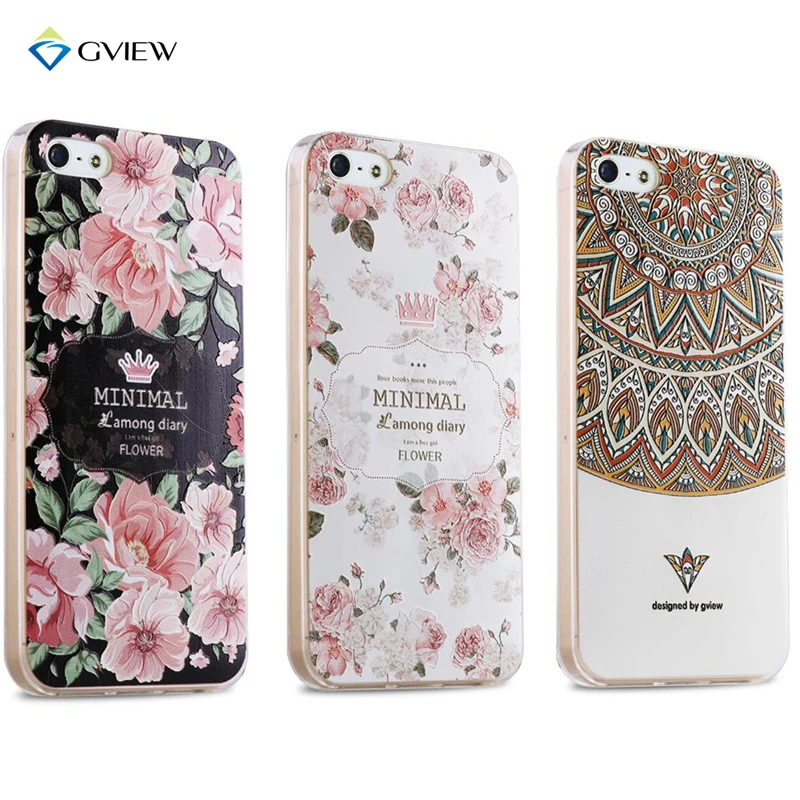 Caso para el iPhone 5S se cubiertas con estilo de lujo del silicón del ...