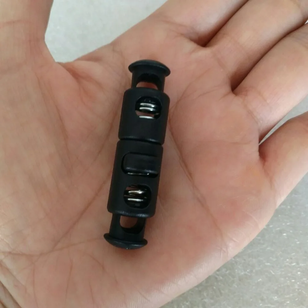 10piece Black Plastic Stopper Toggle Buckle Rope Clamp Cord Locks ...