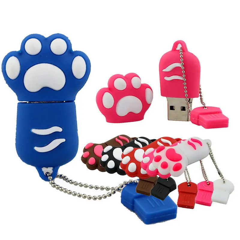 4GB 8GB 16GB 32GB 64GB USB Flash Drive Pet Dog Claw Paw 2.0 Memory ...