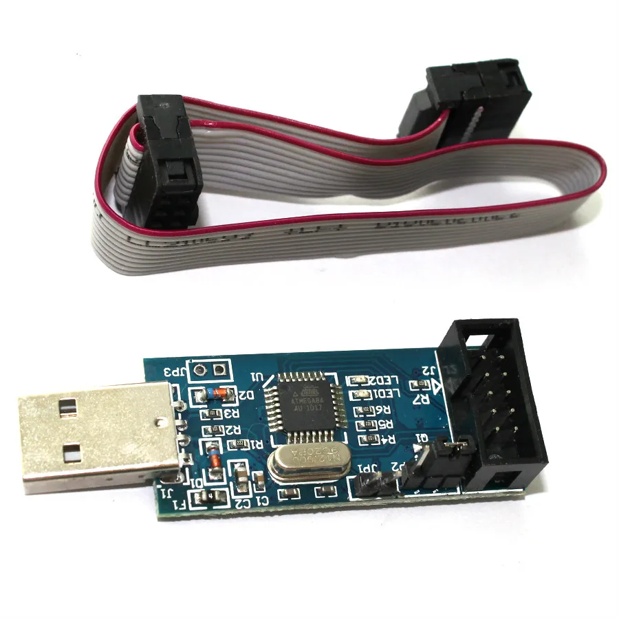 1pcs/lot USB ISP Programmer for ATMEL AVR ATMega ATTiny 51 AVR Board ...