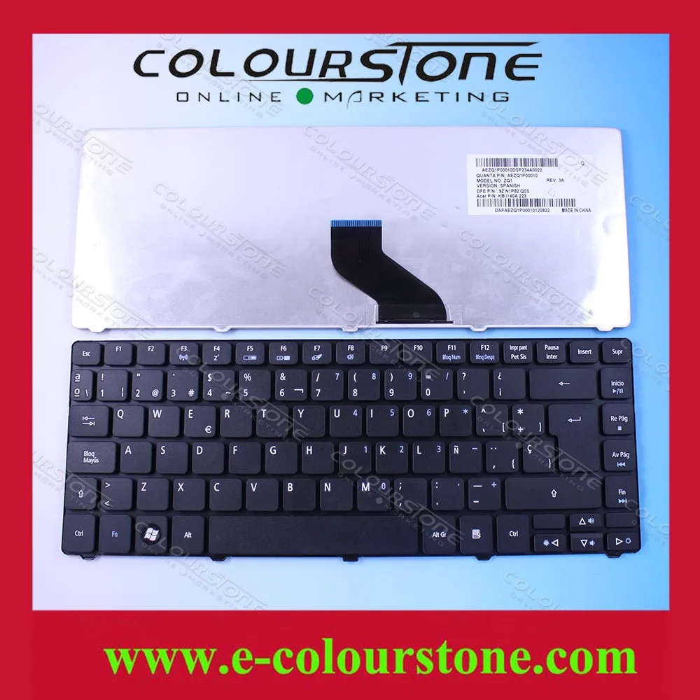 Nuevo SP Teclado Del Ordenador Portátil Para Acer 3810 3810 T 4810 T ...