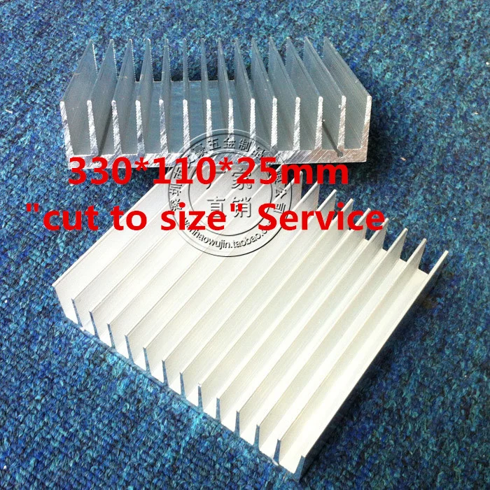 Fast Free Ship Aluminum Radiator 330*110*25MM Aluminium Profile ...