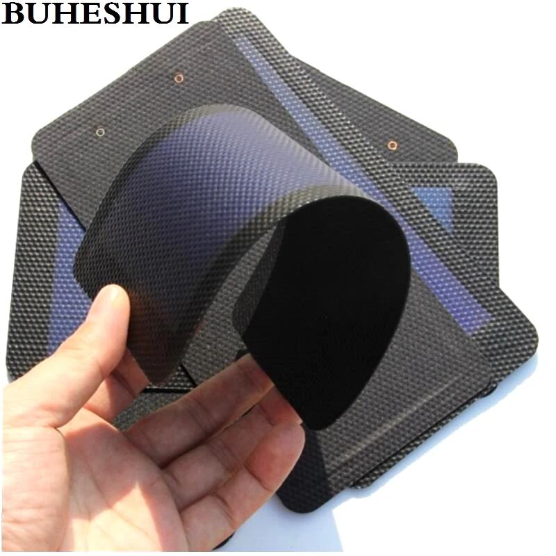 BUHESHUI 1W Flexible Solar Cell Amorphous Silicon Foldable Very Slim ...