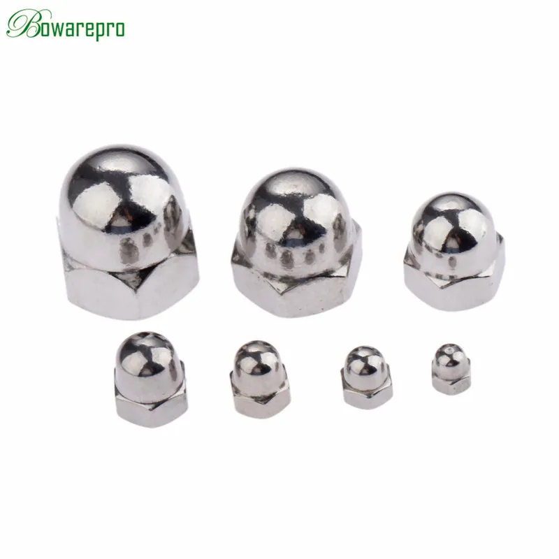 bowarepro 10PCS M10/M12 Cap Nuts Round Head Cover Decorative Nut Metric ...
