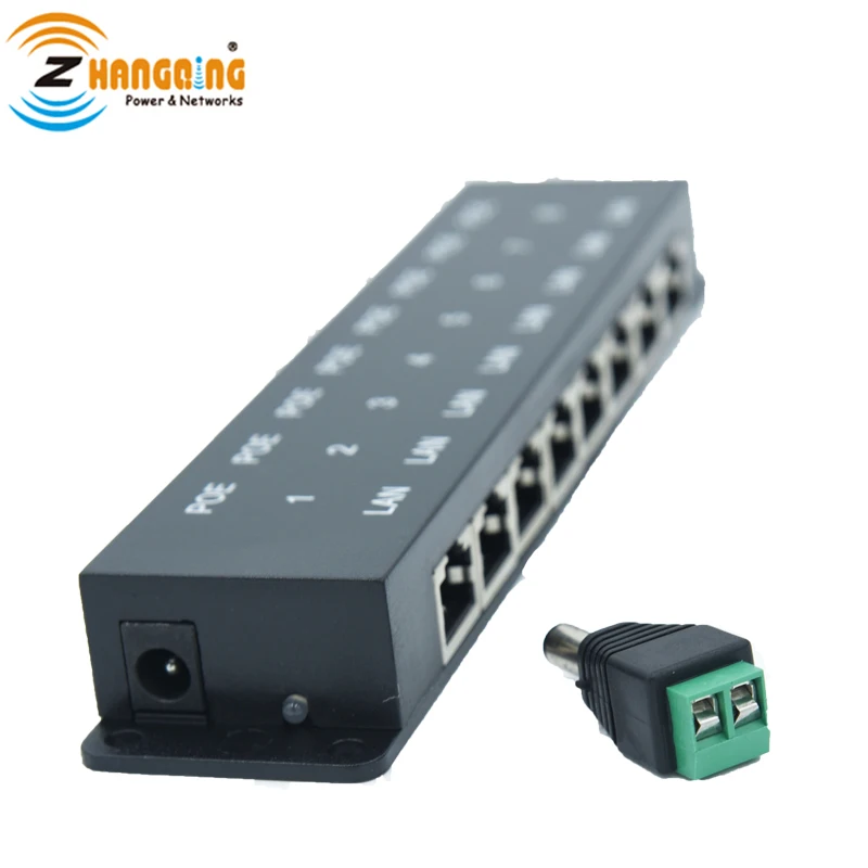 Multi-port-passive-POE-Injector-8port-100Mbps-passive-poe-patch-panel ...