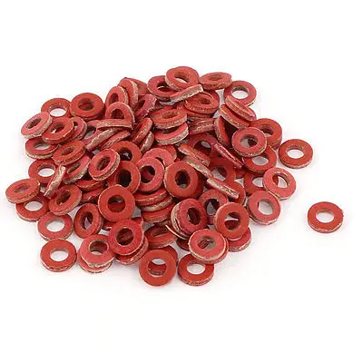 100Pcs 3 x 6 x 1.5mm Fiber Motherboard Insulating Washers Red|washer ...