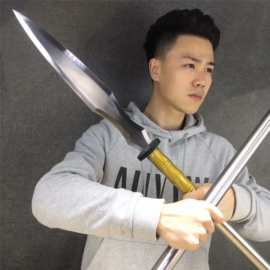 Battle Hunting Sharp Spear Strong High Manganese Steel Spearhead Long ...