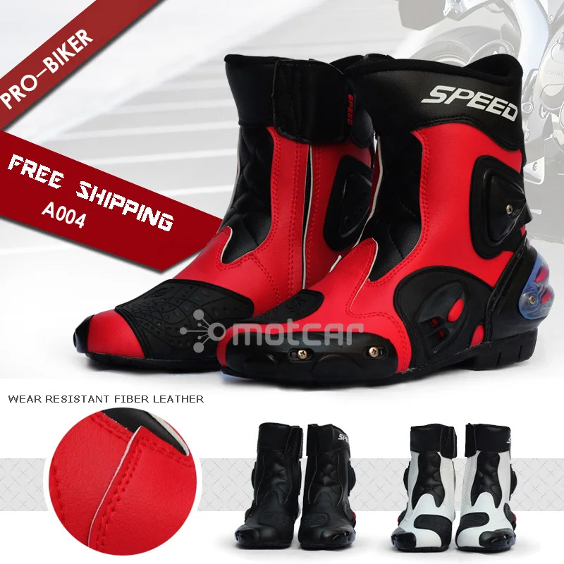 Motorcycle Boots Pro Biker SPEED Moto Racing Motocross Motorbike Shoes ...