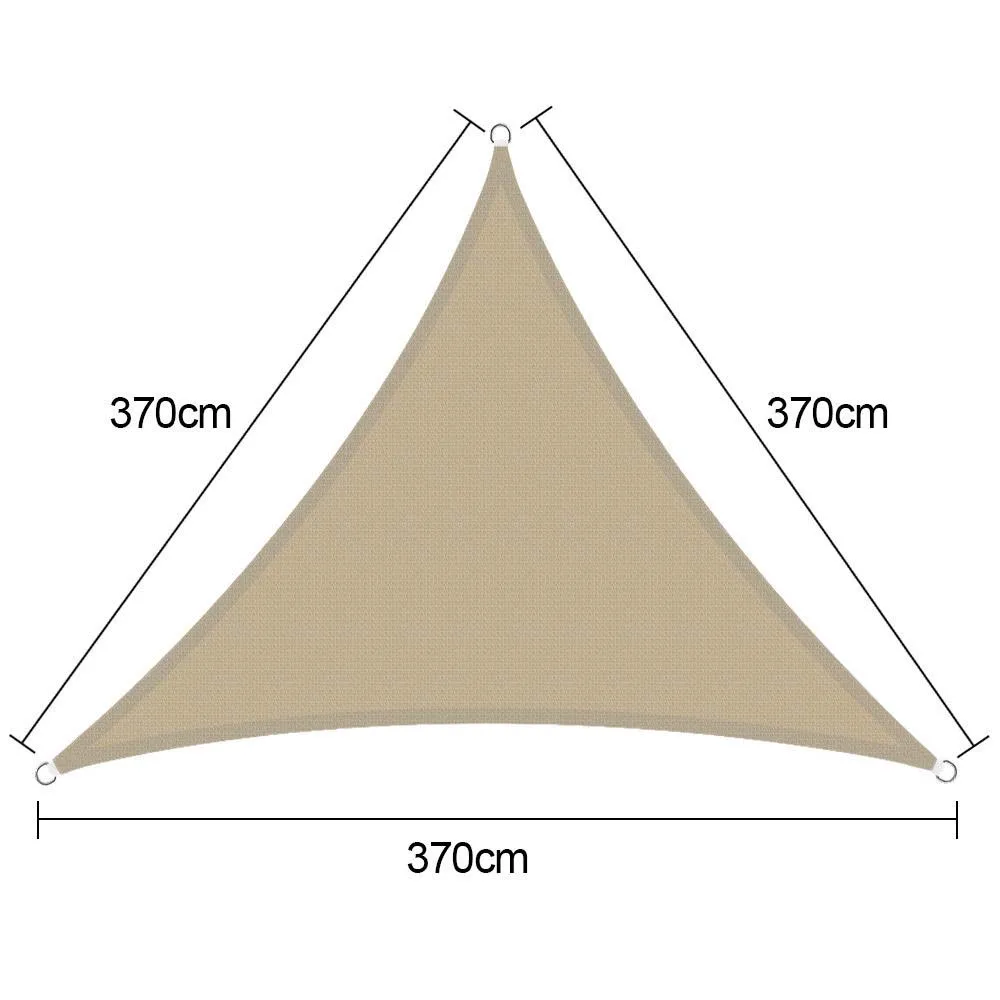 5x5 3.7x3.7 3x3m Waterproof Sun Shelter Triangle UV Protection Outdoor ...