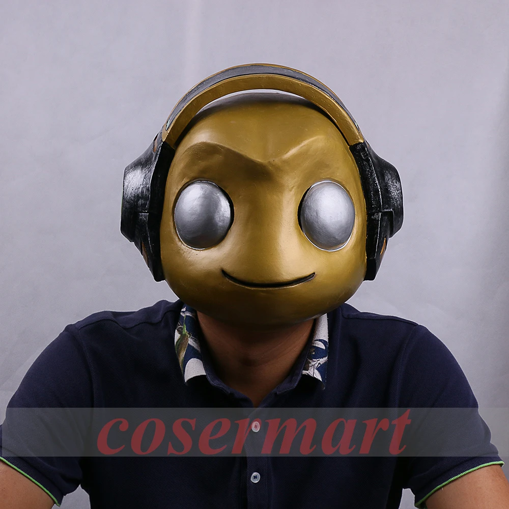 Hot Game OW Mask Cosplay Lucio Masks Latex Skin Full Head mask Helmet ...