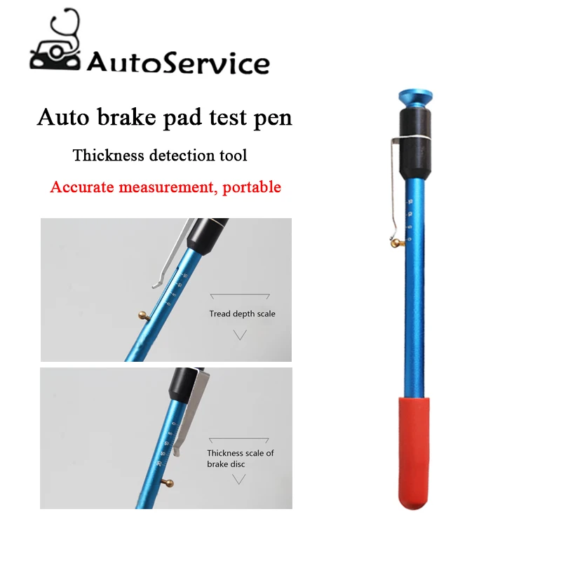 Shape Guage ABrake Pad Thickness Gauge Brake Detection Pen Scale Car ...