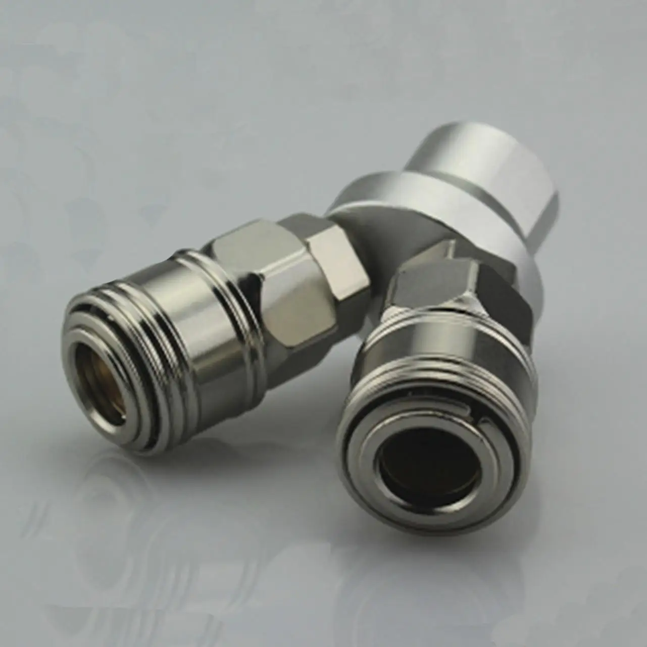 1/4" BSP Female 2 Way Pneumatic Air Quick Release Self Locking Socket C ...