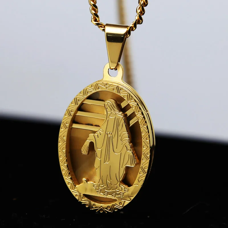 Aliexpress.com : Buy Mens gold color The Lord Jesus Christ Preaching ...