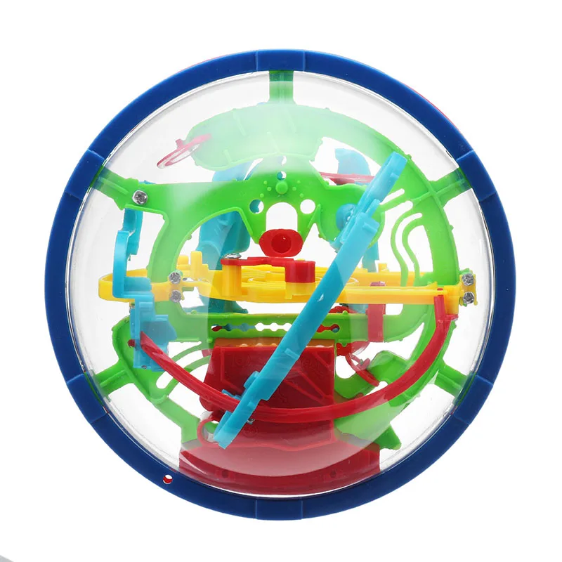 100 Steps 3D Magic Intellect Maze Ball For Children Balance Logic ...