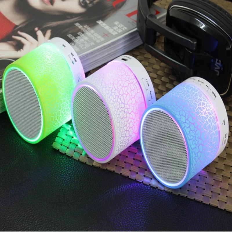 Portable Music Speaker Perfect Sound Flash LED Light Bluetooth Speaker ...