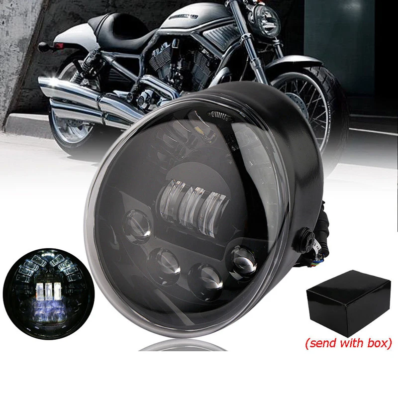 Wzjoo Led Headlight High/low Beam Headlamp For V-rod Vrscf Vrsc Vrscr ...