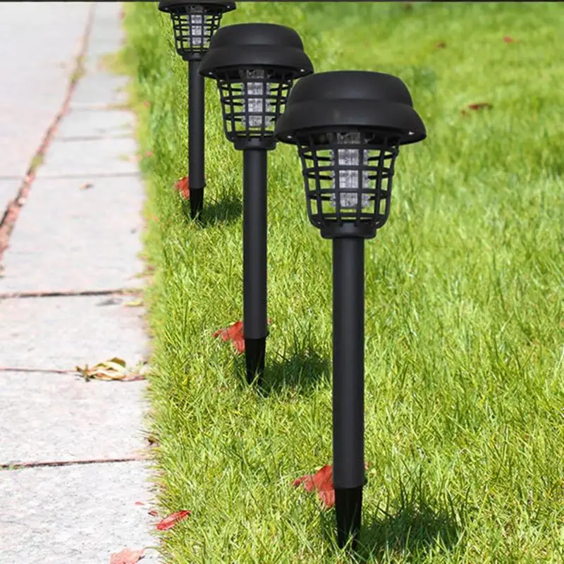 2PCS Mosquito Killer Solar LED Lamp Waterproof Garden Insect Fly Trap ...
