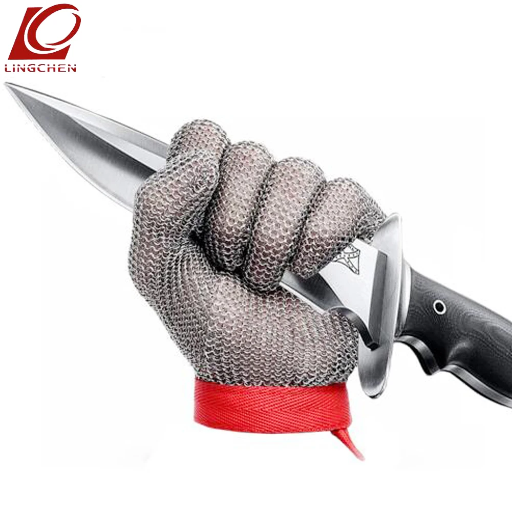 Stainless Steel Wire Safety Gloves 1 Pcs Cut Resistant Metal Mesh ...