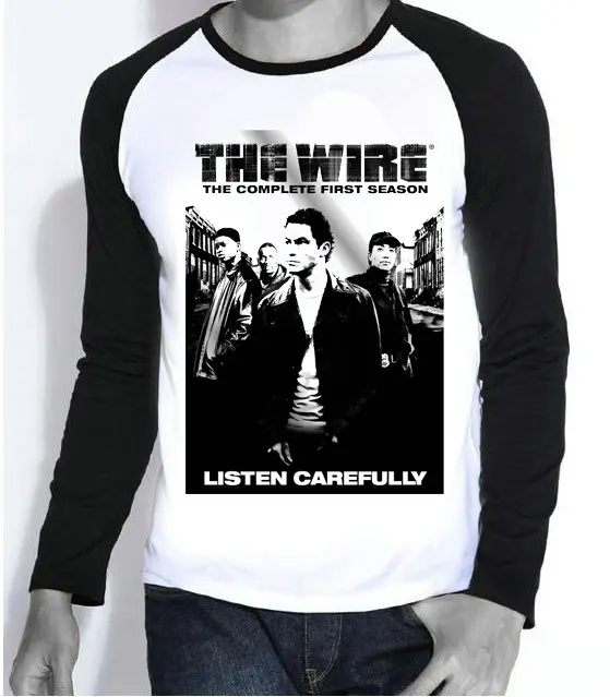 New TV Shows Printing The Wire T shirt Fashion Full Sleeve The Wire Top ...