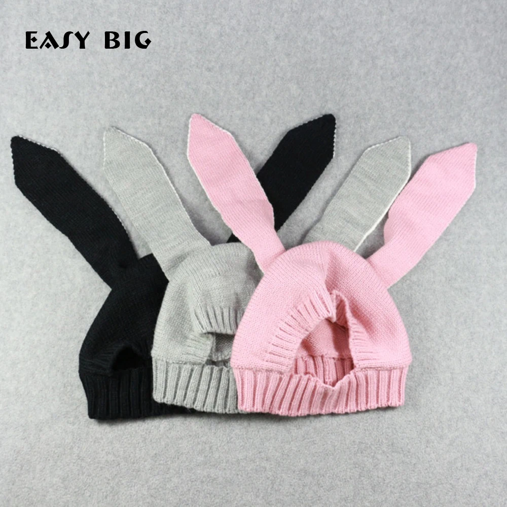 EASY BIG 0 24Months Spring Autumn Rabbit Ears Baby Hats Children Fitted ...