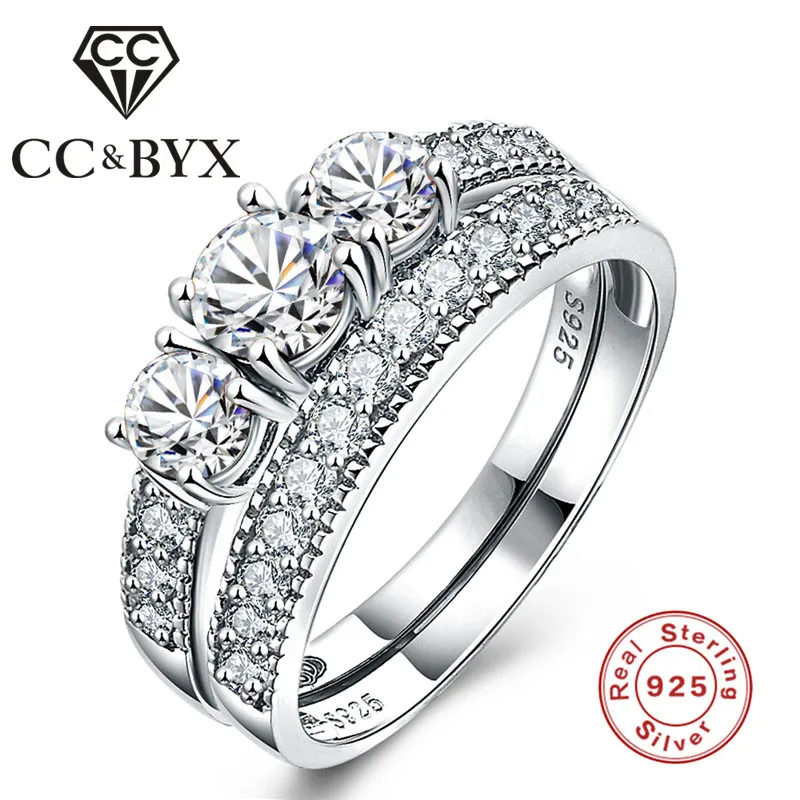 CC&BYX vintage S925 sterling silver jewelry rings for women retro style ...