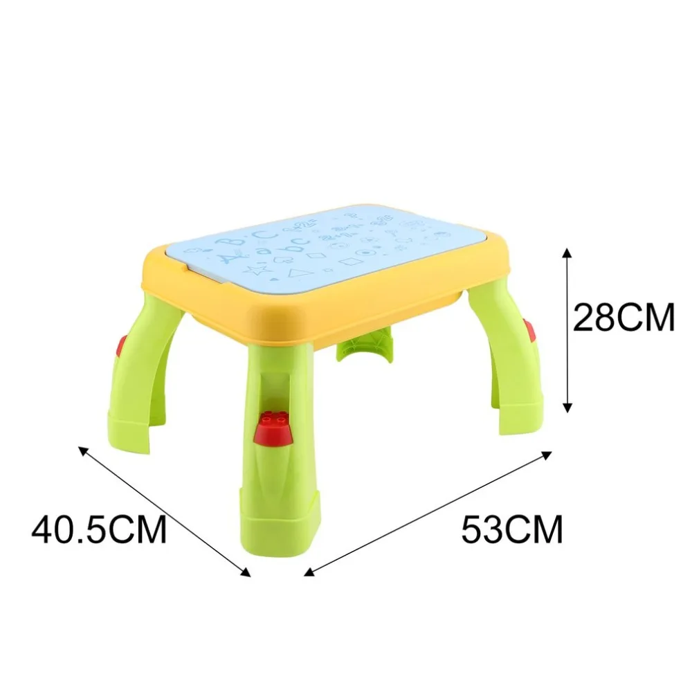 Construction Site Bricks Toys Blocks Game Table Durable Learning Table ...