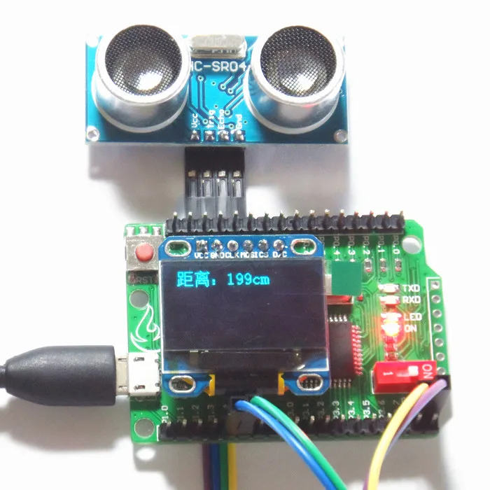 Ultrasonic distance measurement kit Oled display Toy module assembly ...