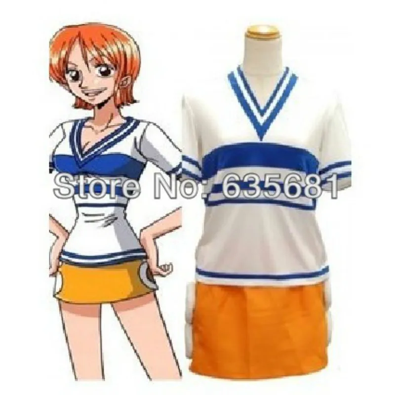 Cos One Piece Nami Daily T shirt Onepace Years ago Cosplay Costume ...