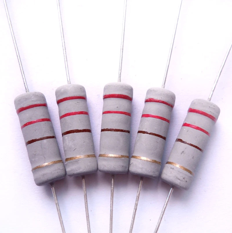 3W 220โอห์ม220R Ohm 100% ใหม่ Fixed Resistor โลหะฟิล์มตัวต้านทานความ ...
