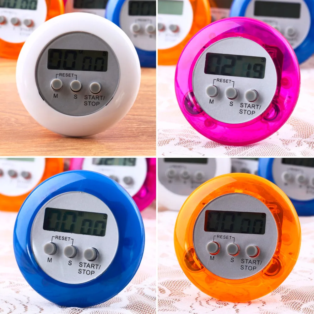 High Quality Mini Cute Lcd Digital Kitchen Countdown Count Down Up Cooking Home Kitchen Timer