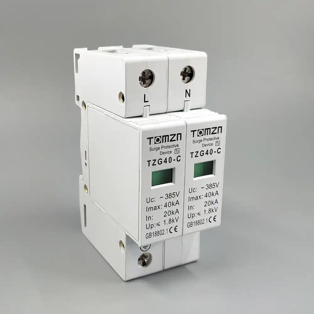 AC SPD 2P 20KA~40KA 275V House Surge Protector protection Protective ...