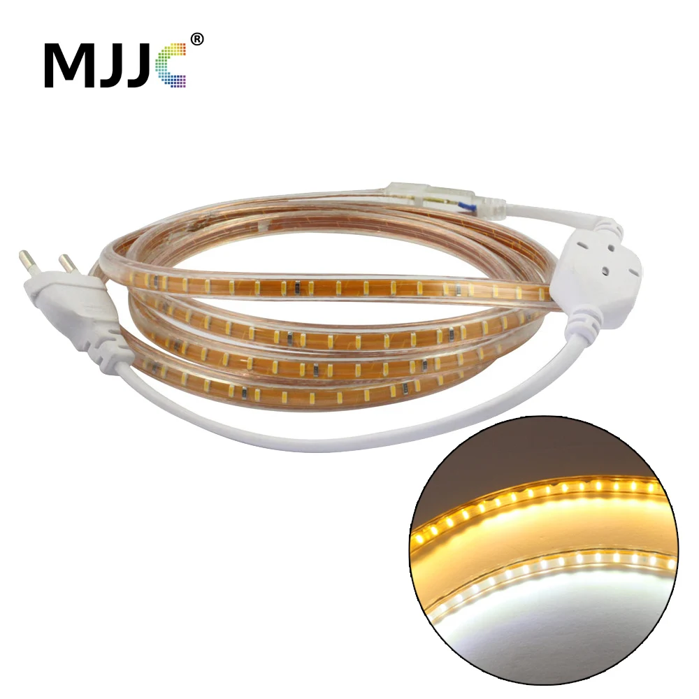 LED Strip 220V AC SMD 3014 120 LED Flexible Strip Light Waterproof IP65 ...