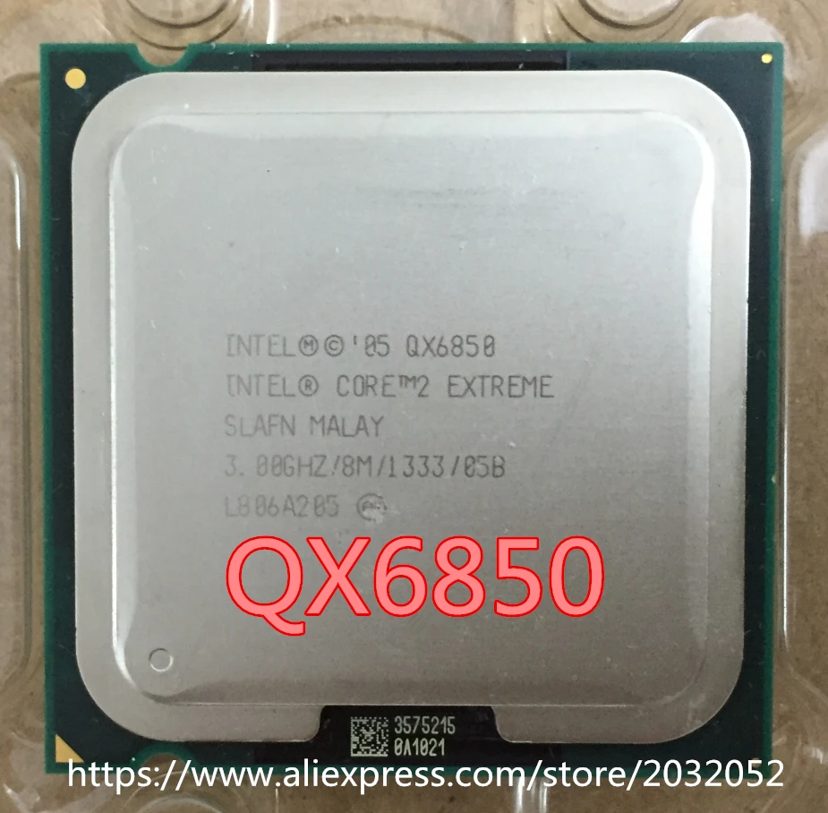 Intel core 2 extreme qx6850, 3.00 ghz 8mb 1333mhz cpu lga775 ...