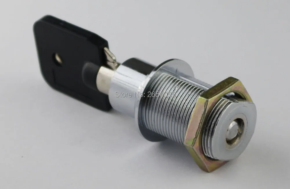 5 Pcs 23mm Widely Popular Cylinder Push Lock Display Cabinet Lock With ...