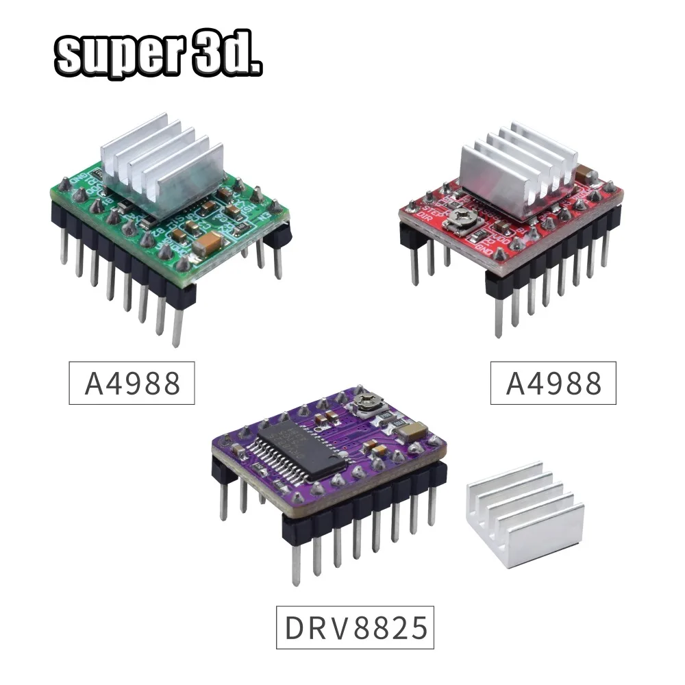 5PCS A4988 Stepper Motor Driver Module for 3D Printer RepRap StepStick ...