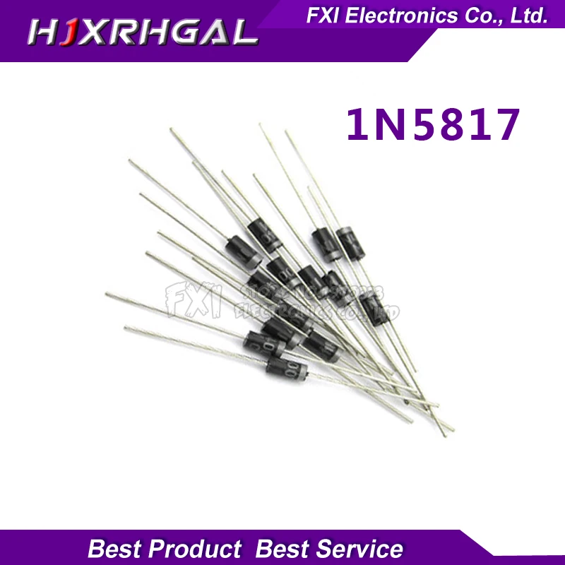 100PCS IN5817 DO 41 1A 20V SCHOTTKY DIODE 1N5817 New original-in ...