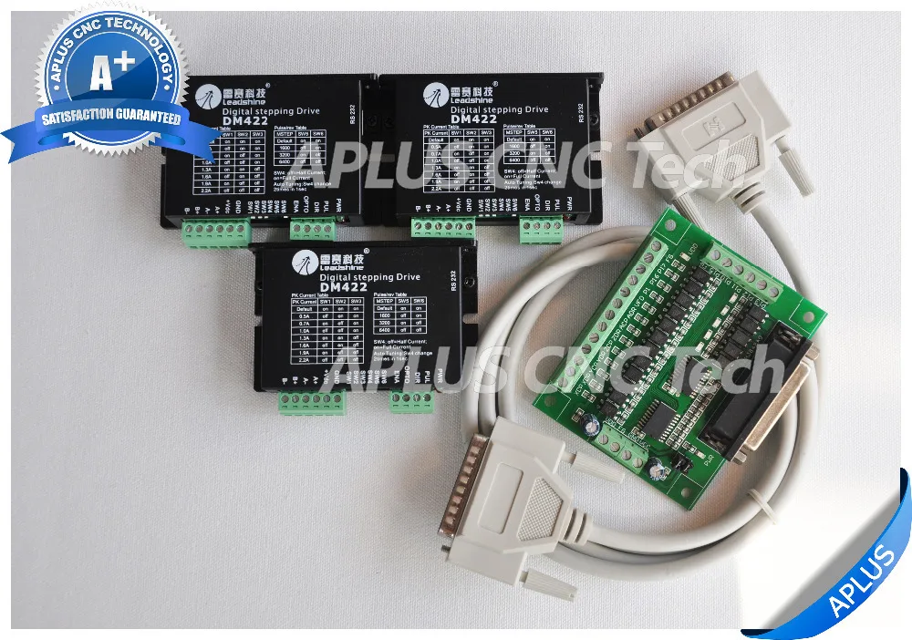 3 PCS LeadShine DM422, 2 Phase Stepper Motor Driver, Up to 40VDC / 2.2A / 512 microstep|driver ...