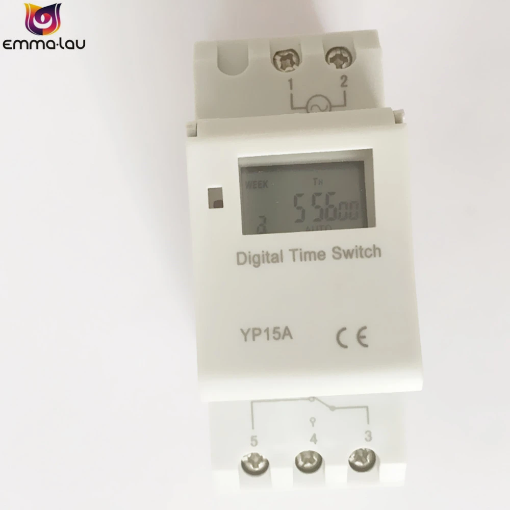 Temporizador electrónico programable semanal multifunción TP8A16, 110V ...