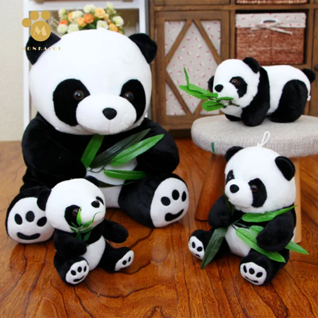 16CM Mini cartoon panda plush toys soft animal stuffed toy kids ...