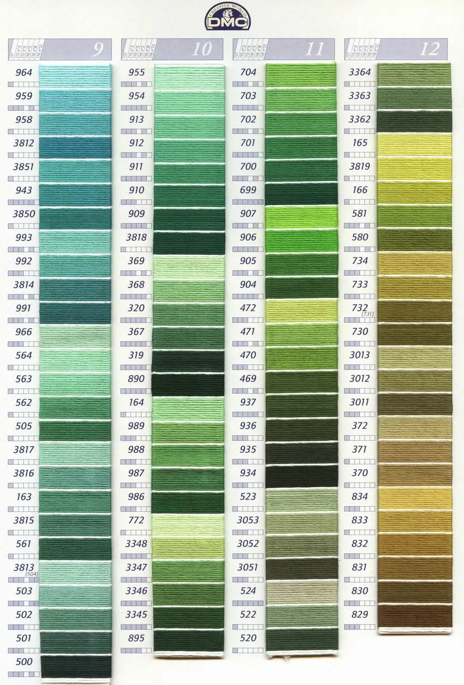 Карта мулине dmc фото - PwCalc.ru