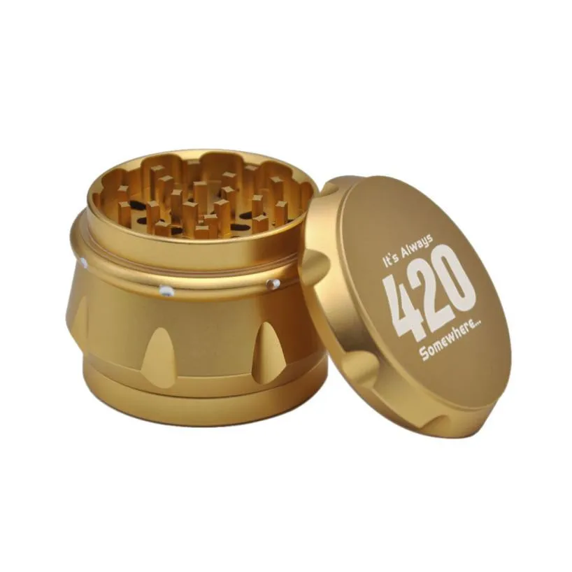 4 layer Aluminum Herbal Herb Tobacco Grinder Smoke Grinders Tobacco ...